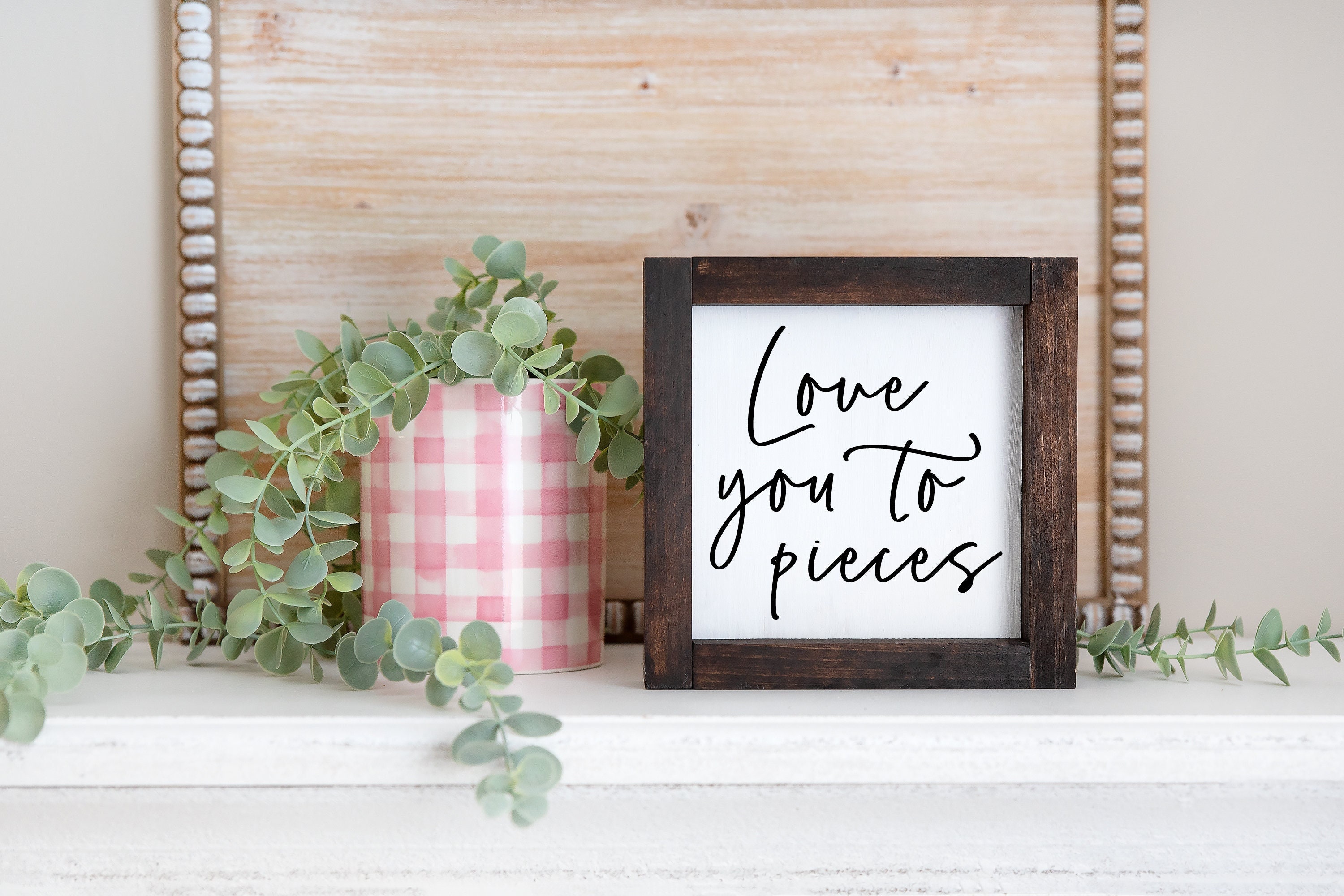 Valentine Svg Love You to Pieces Svg Wood Sign Svg Nursery | Etsy