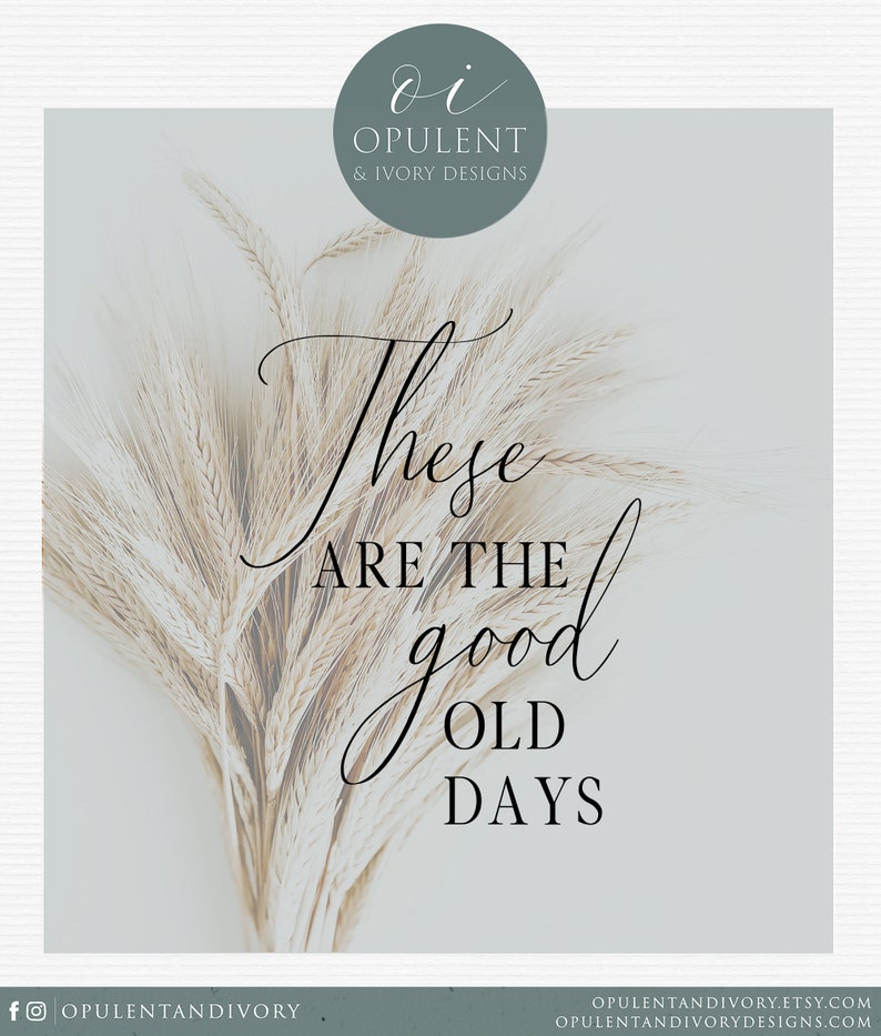 These Are the Good Old Days Svg - Modern Farmhouse Svg, Wood Sign Svg ...