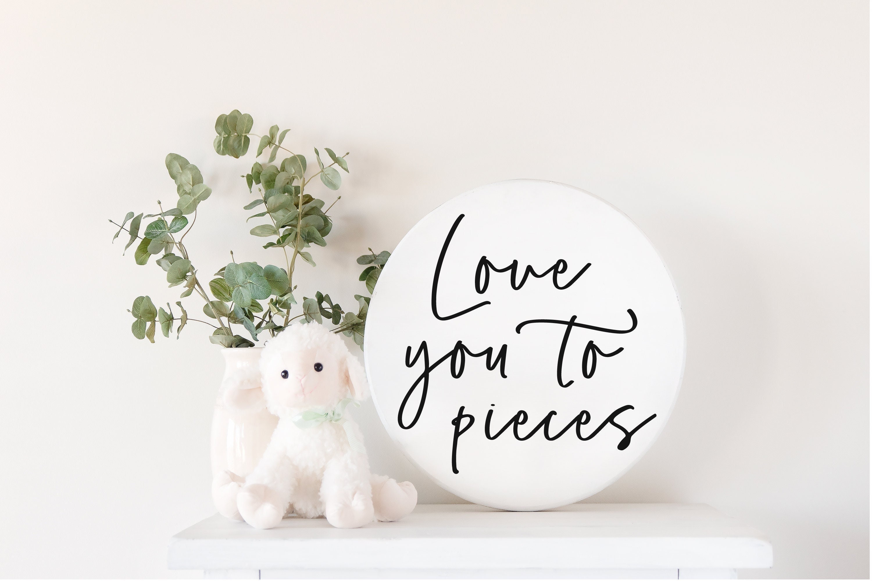 Valentine Svg Love You to Pieces Svg Wood Sign Svg Nursery | Etsy