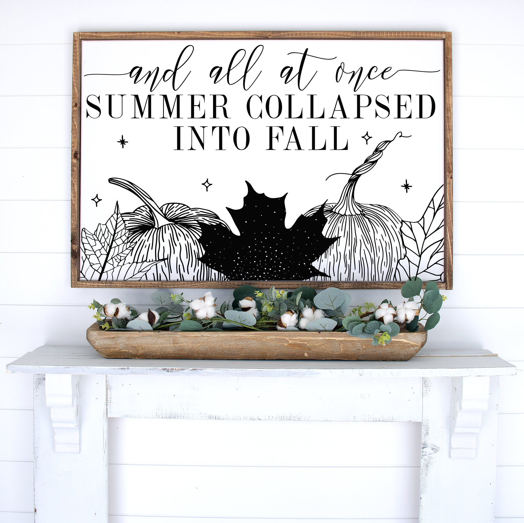 And All at Once Summer Collapsed Into Fall Svg Fall Sign - Etsy