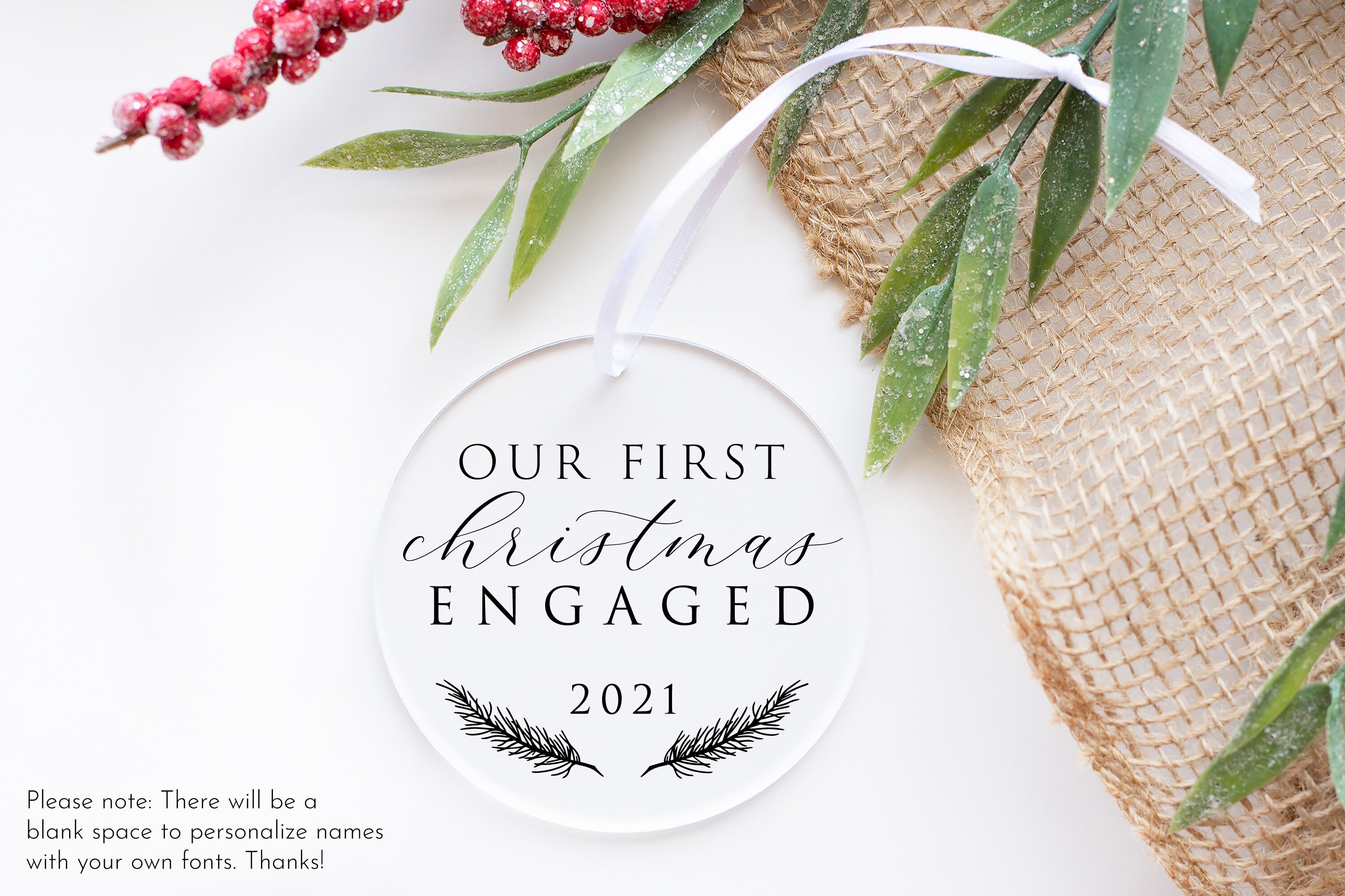 2021 Our First Christmas Engaged Svg File Engagement - Etsy
