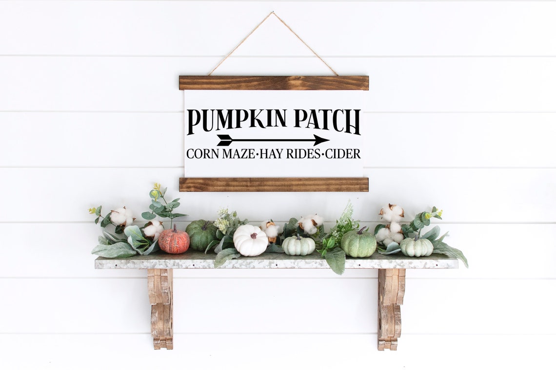 Pumpkin Patch Sign Svg, Fall SVG File, Halloween Svg, Fall Sign Svg ...