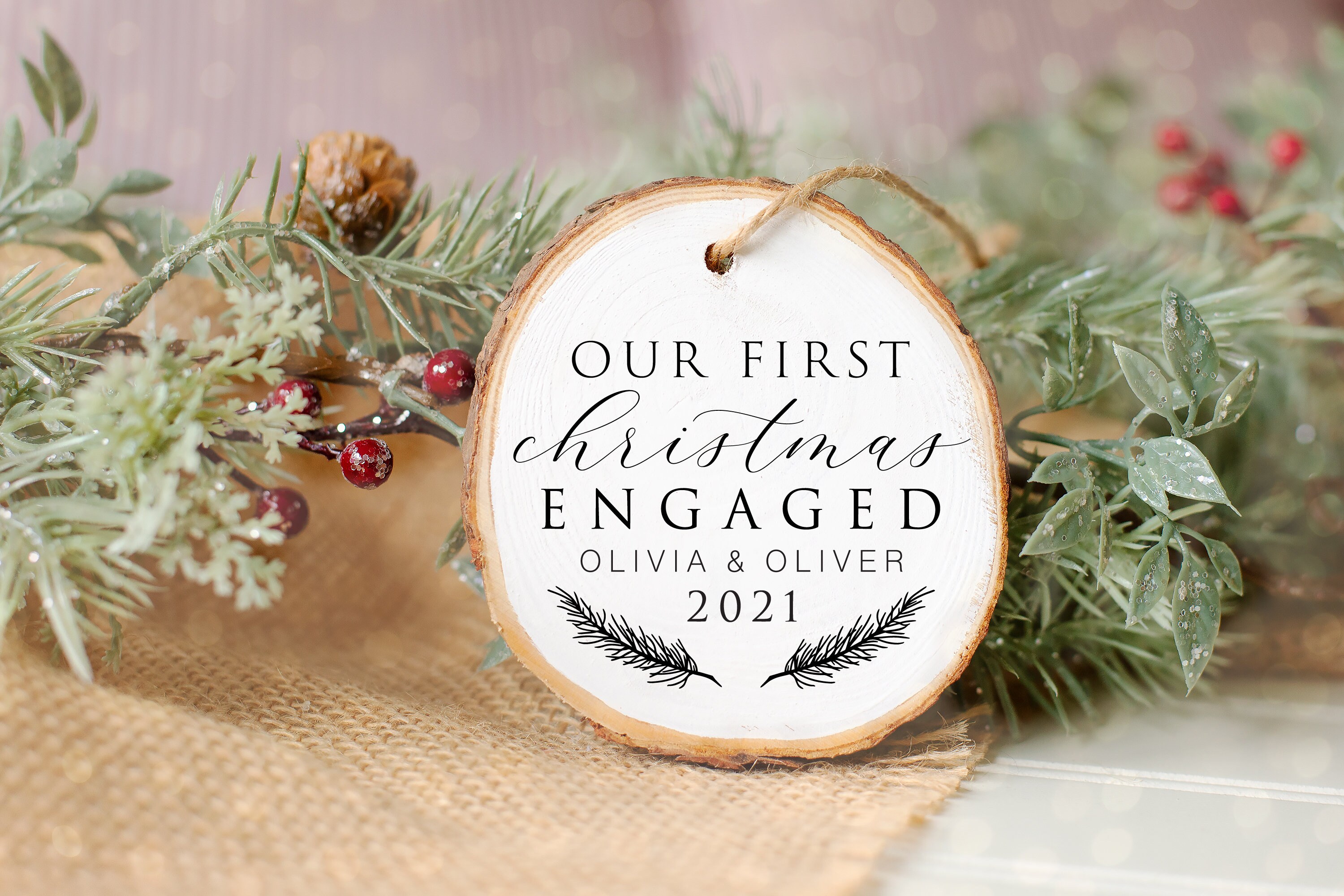 2021 Our First Christmas Engaged Svg File Engagement - Etsy