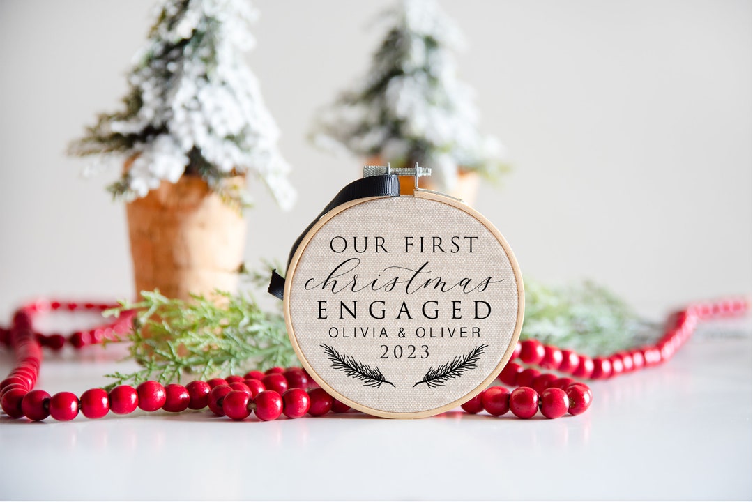 Our First Christmas Engaged 2023 SVG - Christmas Engagement Svg ...
