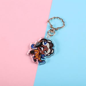 Pearl, Marina, Agent 8, & Acht - Acrylic Holographic Star Keychain ...