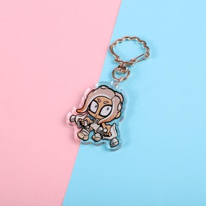 Pearl, Marina, Agent 8, & Acht - Acrylic Holographic Star Keychain ...