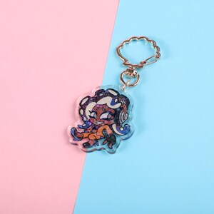 Pearl, Marina, Agent 8, & Acht - Acrylic Holographic Star Keychain ...