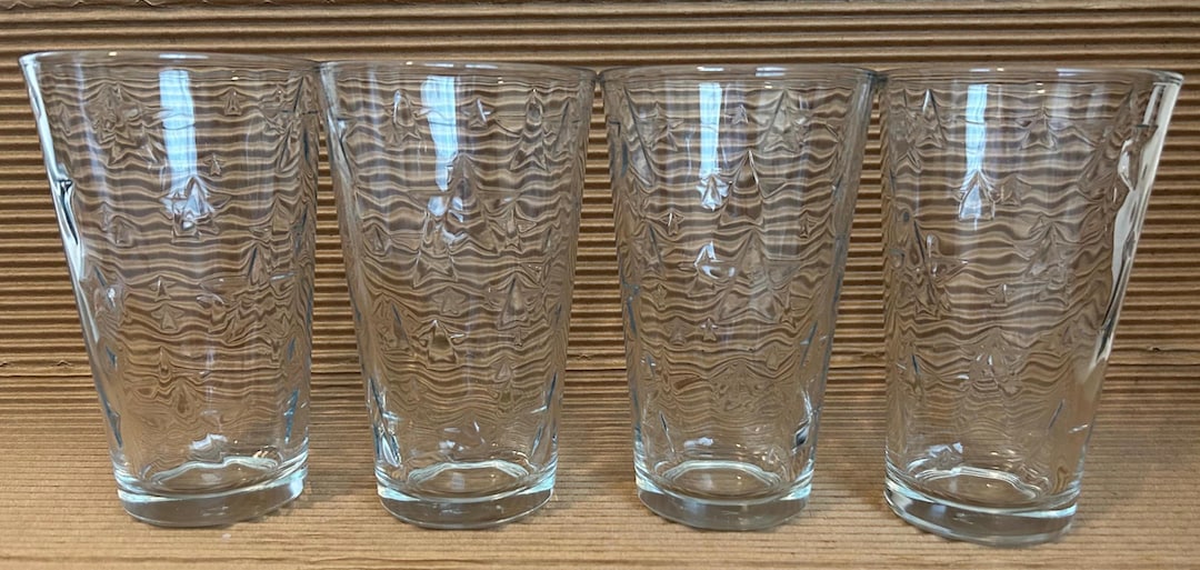 Vintage Libbey Estrella Star Tumblers, Raised Star Bar Glasses - Etsy