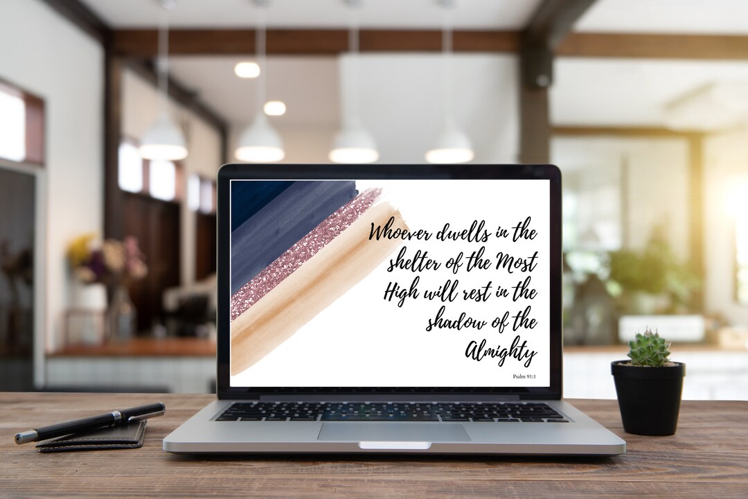 Psalm 91 Desktop Wallpaper - Etsy