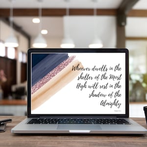 Psalm 91 Desktop Wallpaper | Etsy