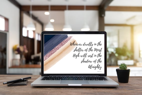 Psalm 91 Desktop Wallpaper | Etsy