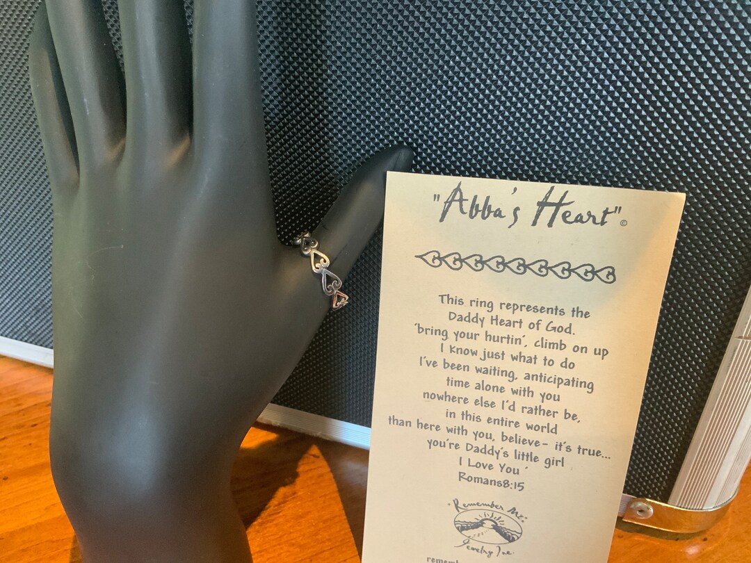 Abba’s Heart - Daddy Heart of God Sterling Silver Ring - Etsy