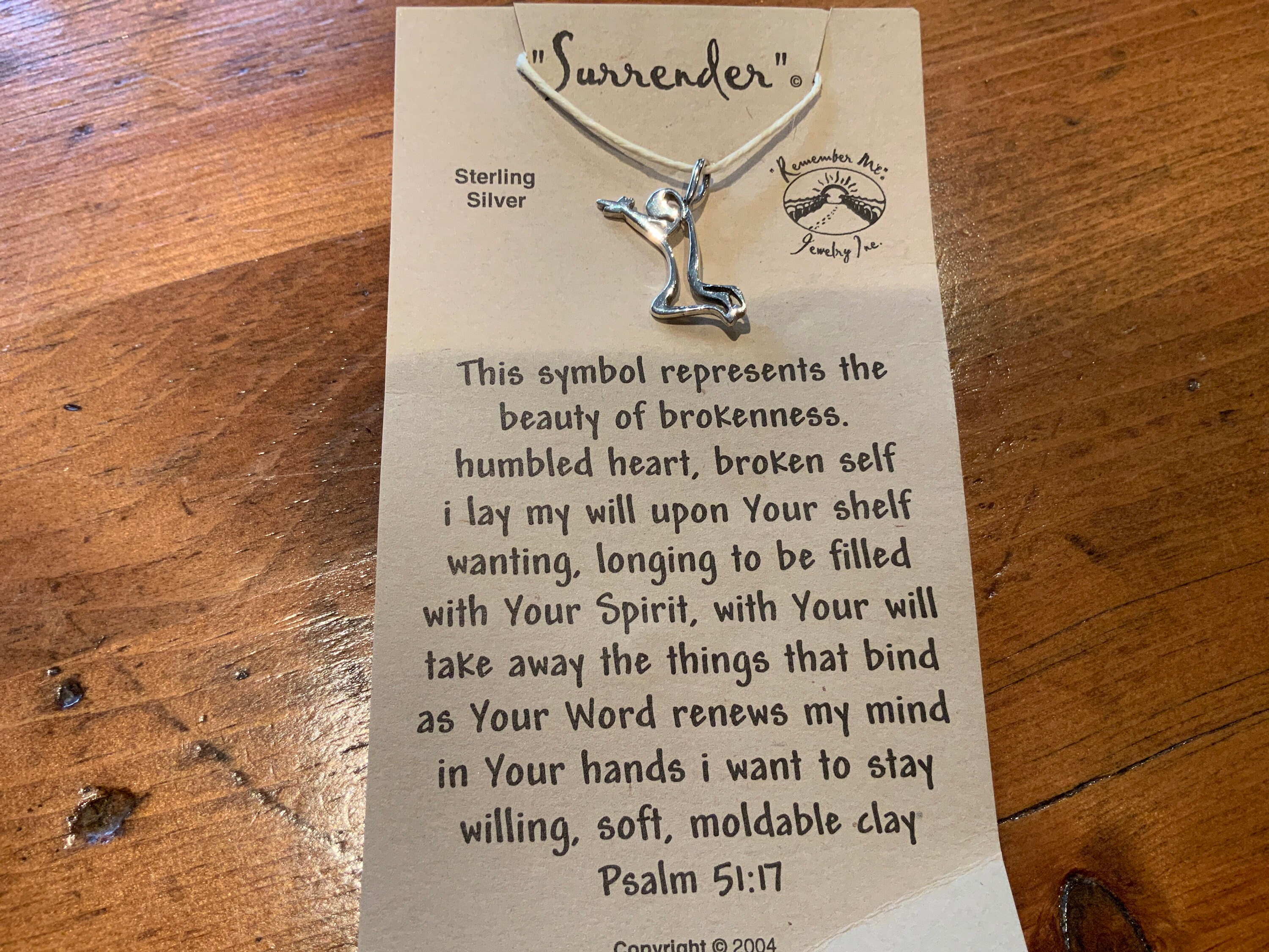 A surrender Sterling Silver Symbol - Etsy UK