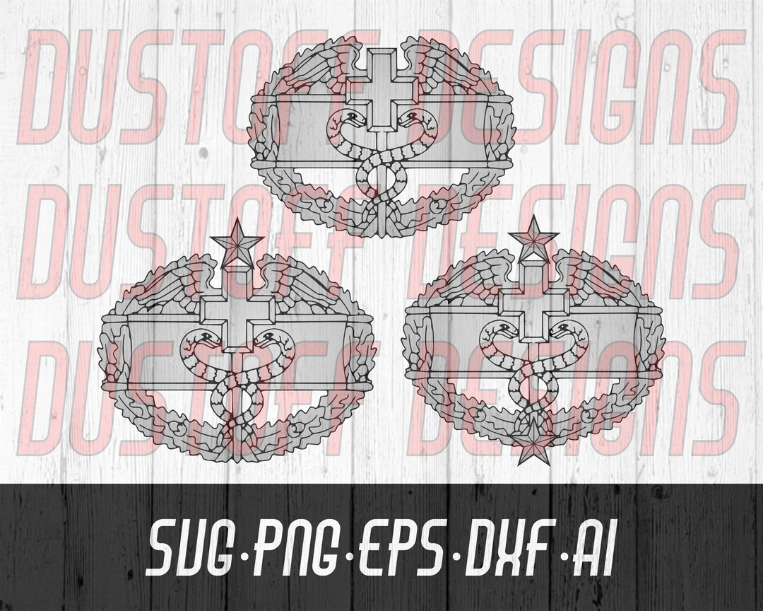 Army Combat Medical Badges SVG | Combat Medical Badges SVG - Etsy