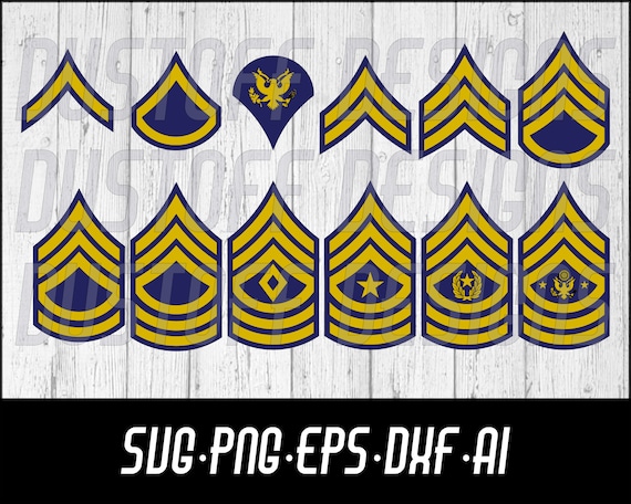Army Enlisted Ranks SVG Army Rank SVG Rank SVG Digital | Etsy Canada