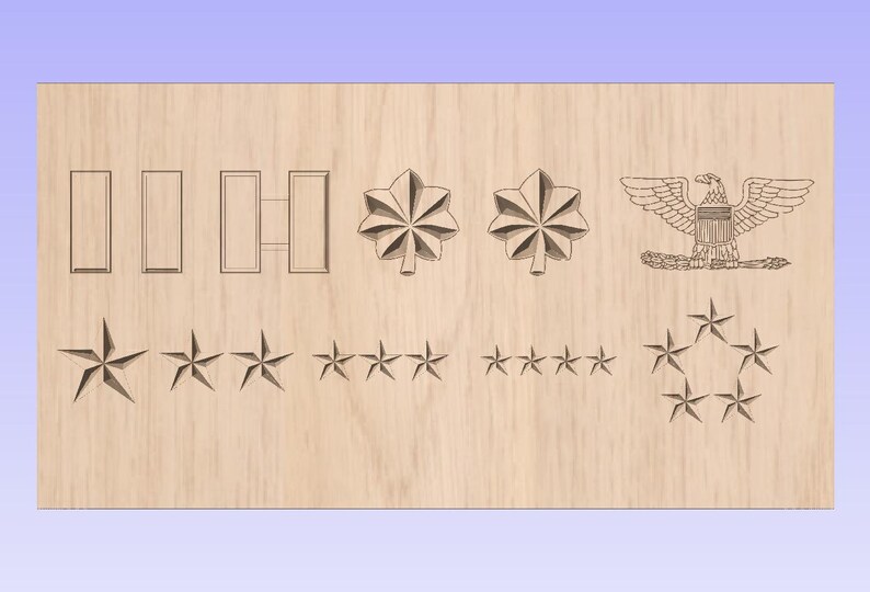 Army Officer Ranks SVG | PNG | AI | High Quality - Etsy