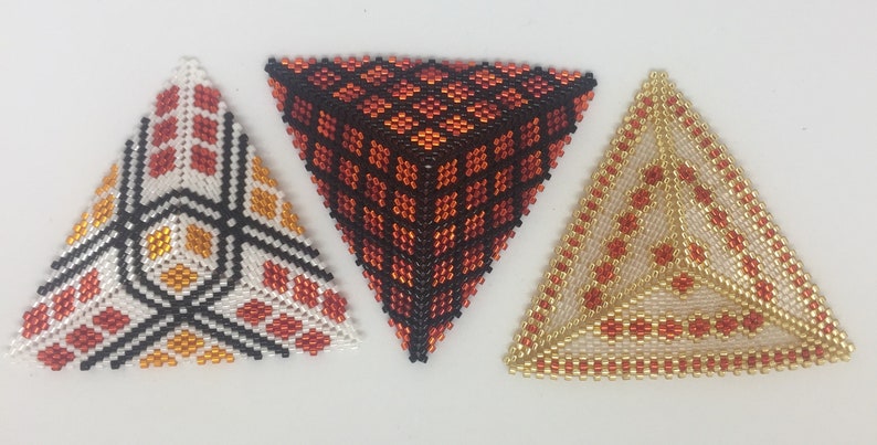 3 Large Peyote Triangle Patterns Peyote Bead Pattern, Beading Pattern ...
