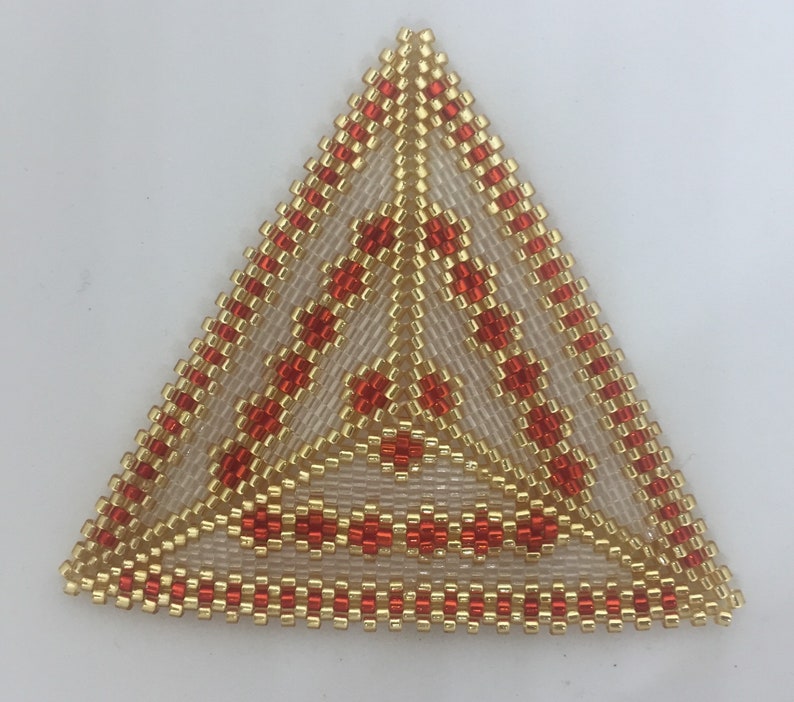 3 Large Peyote Triangle Patterns Peyote Bead Pattern, Beading Pattern ...