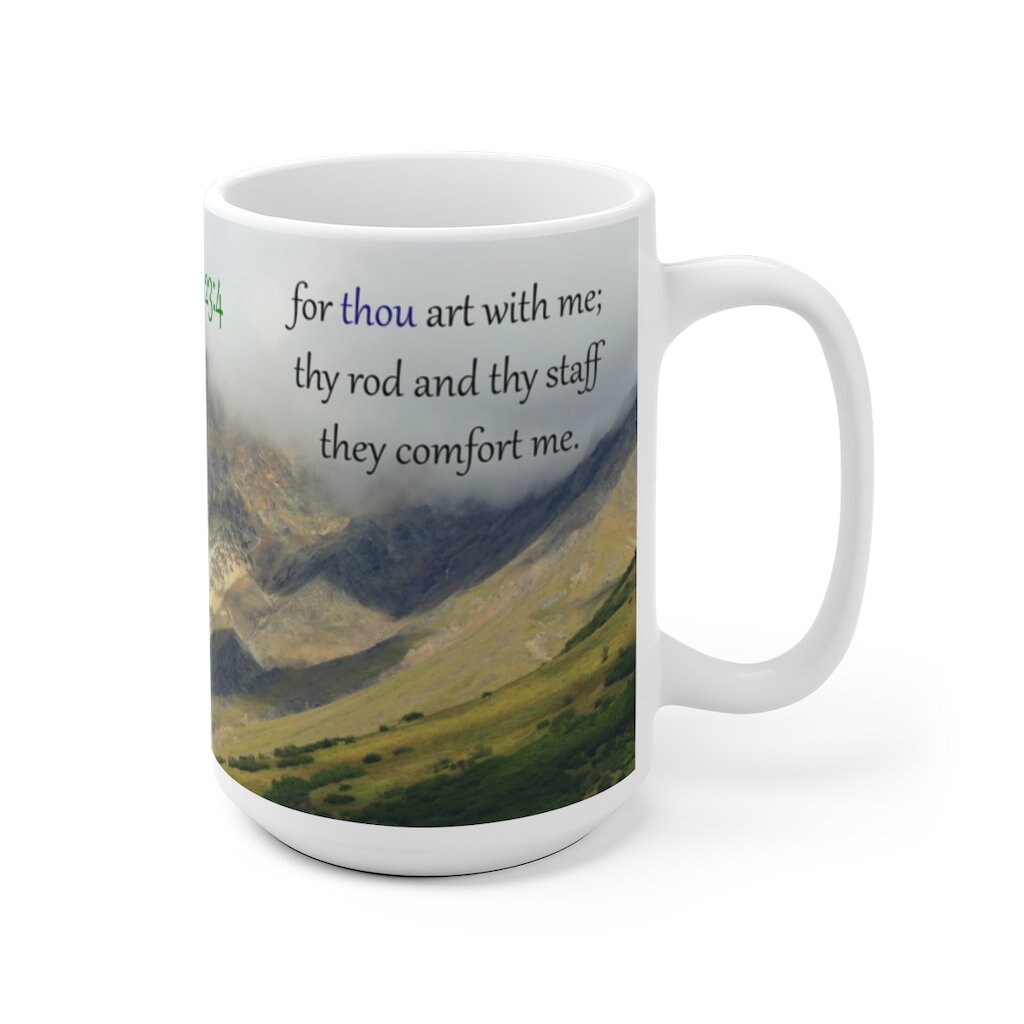 Psalm 23:4 Mug / Scripture Mug / Bible Verse Mug / Christian - Etsy