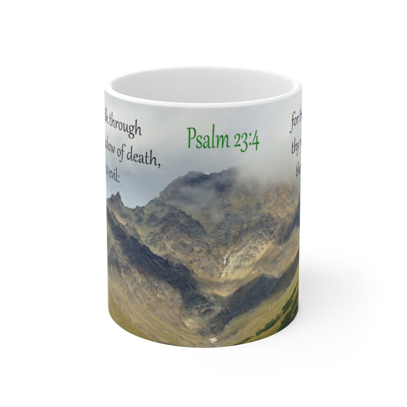 Psalm 23:4 Mug / Scripture Mug / Bible Verse Mug / Christian - Etsy