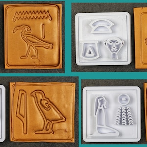 Egyptian Hieroglyphs , PLA Stamps for Polymer Clay #polymerclaytamps, # ...