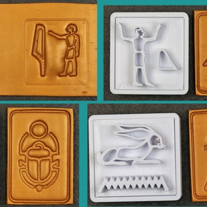 Egyptian Hieroglyphs , PLA Stamps for Polymer Clay #polymerclaytamps, # ...