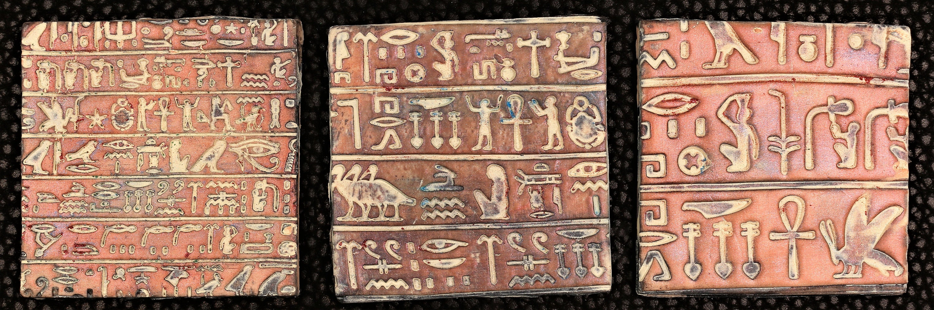 Egyptian Hieroglyphs, Engraved, 3D Resin Printed Texture Rollers, for ...