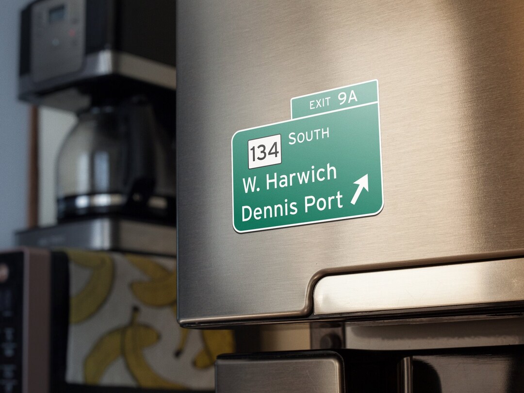 Old Exit 9A Route 6 Cape Cod Magnet - 5 Inch Wide Harwich Dennis Port ...