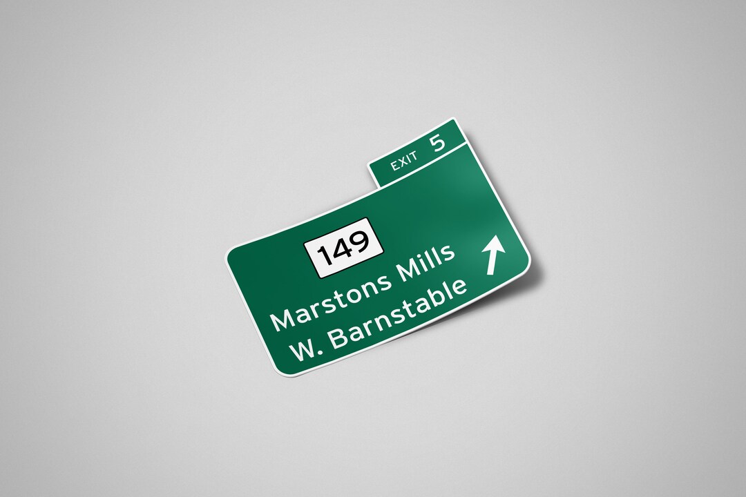 Route 6 Exit 5 Cape Cod Sticker - Etsy