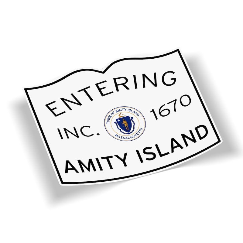 Amity Island Sign - Etsy
