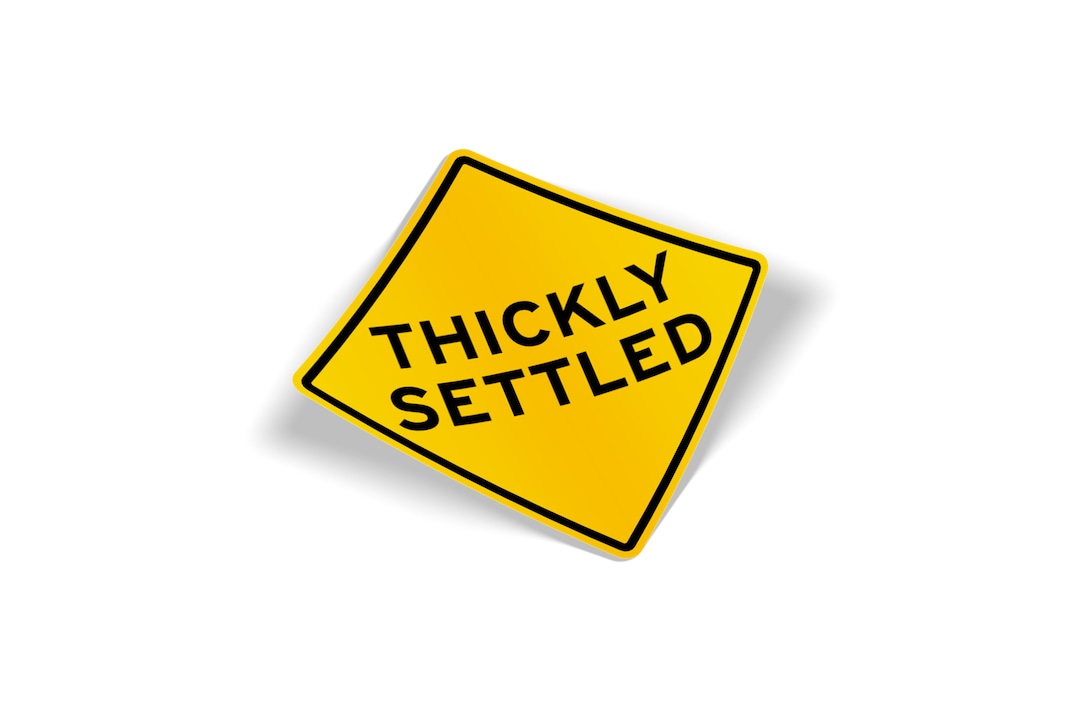 Thickly Settled Waterproof Vinyl Sticker - Outdoor Decal for Your ...