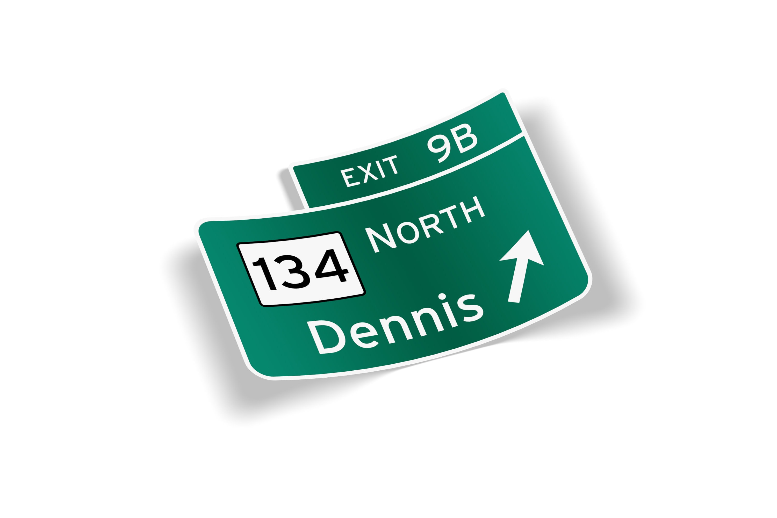 Route 6 Old Exit 9B Vinyl Sticker - 5 Inch Outdoor Waterproof Cape Cod ...