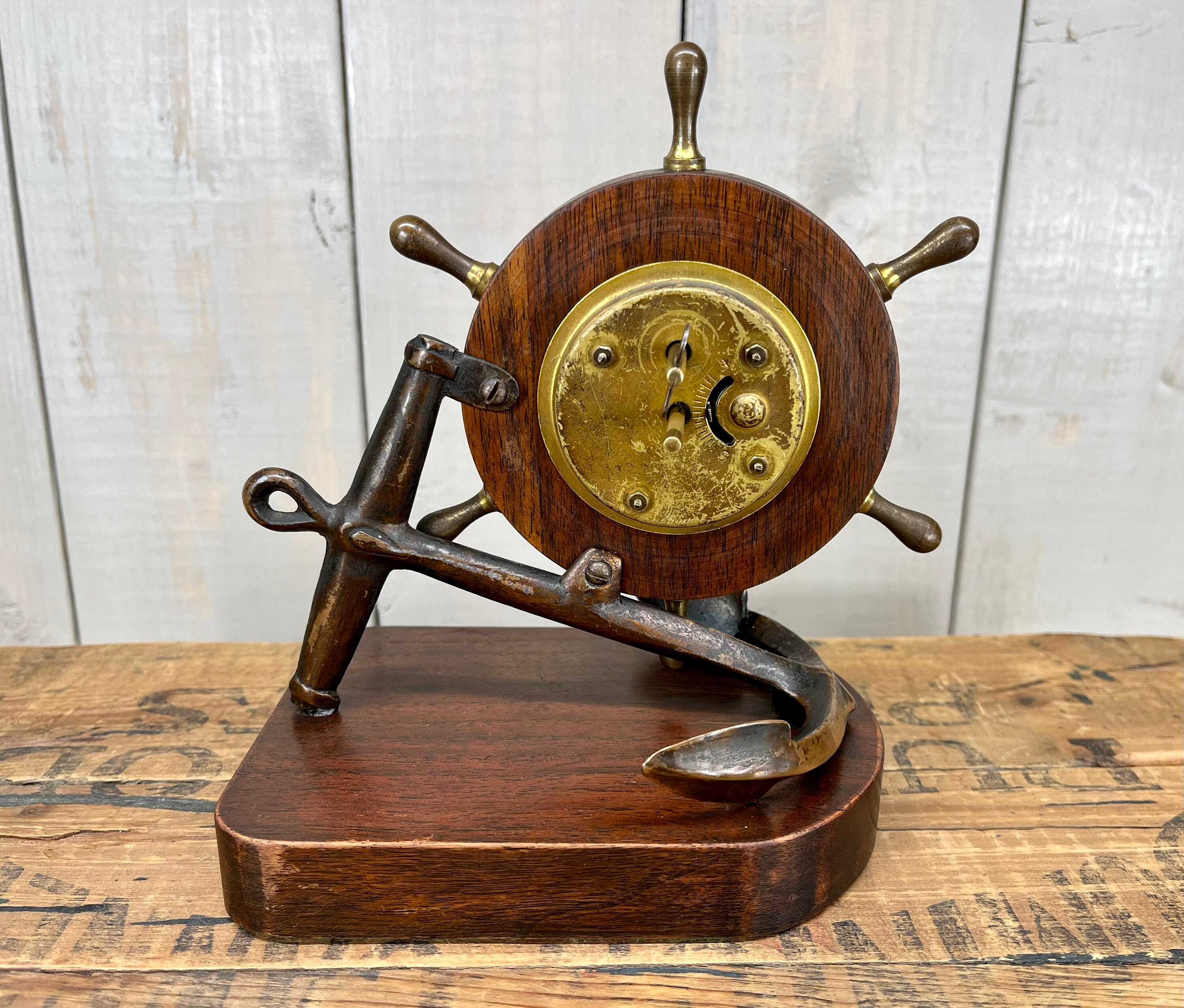 Antique New Haven Nautical Desk Clock - Etsy