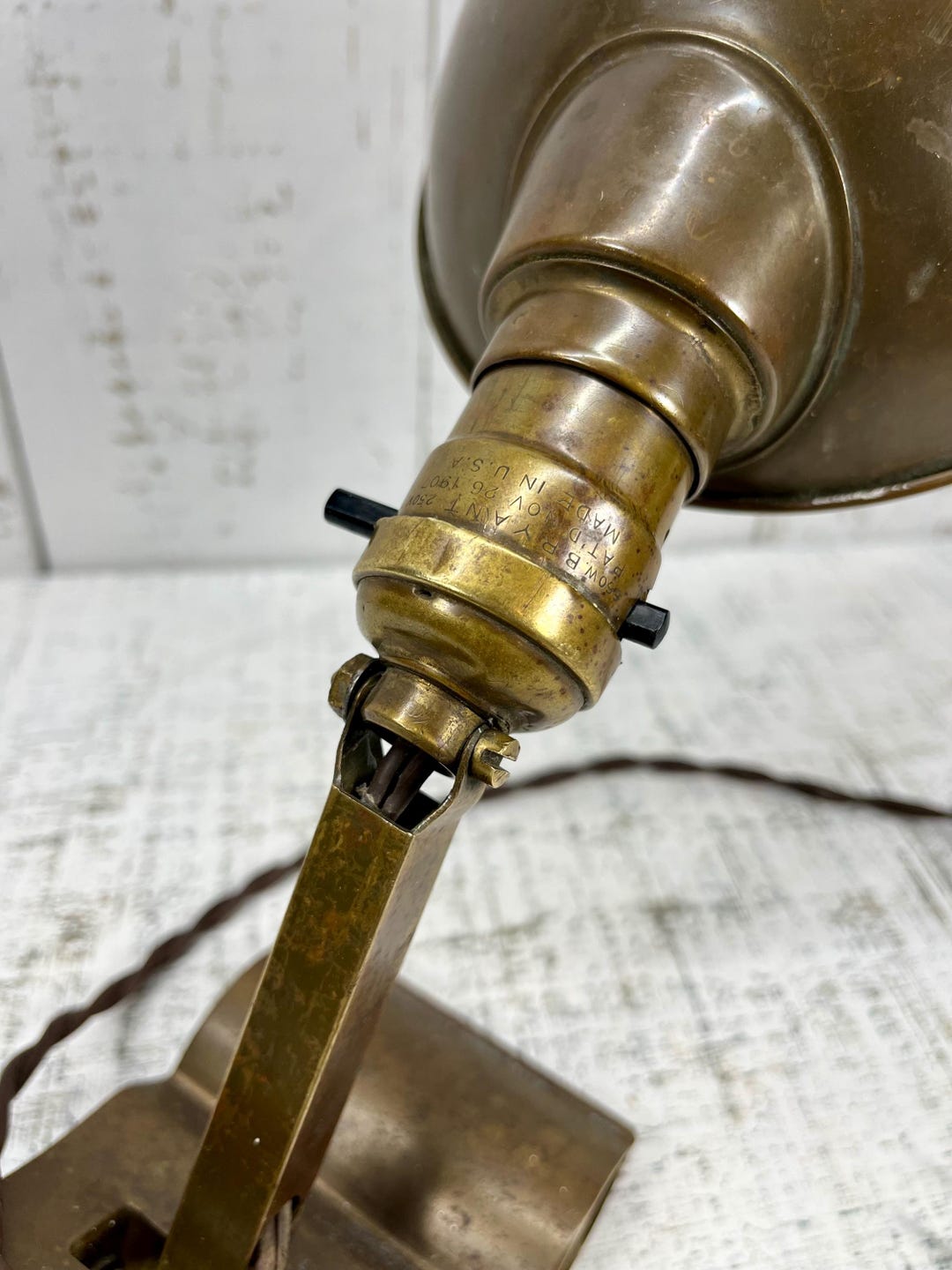 Vintage 1920's Farberware Adjusto-lite Clamp / Clip-on Brass Lamp. - Etsy