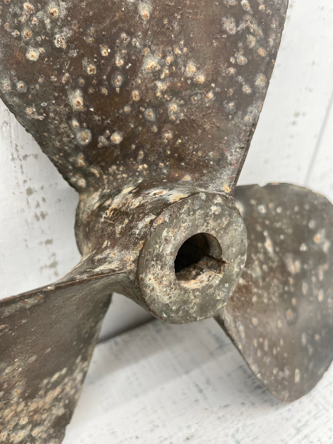 Antique 1940's Atkinson Brass Boat Propeller / Vintage Shelburn, Nova ...