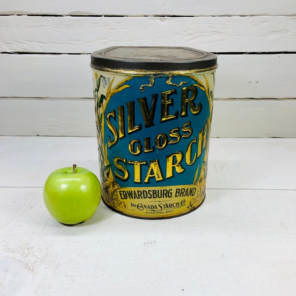 Antique Starch Tin - Etsy