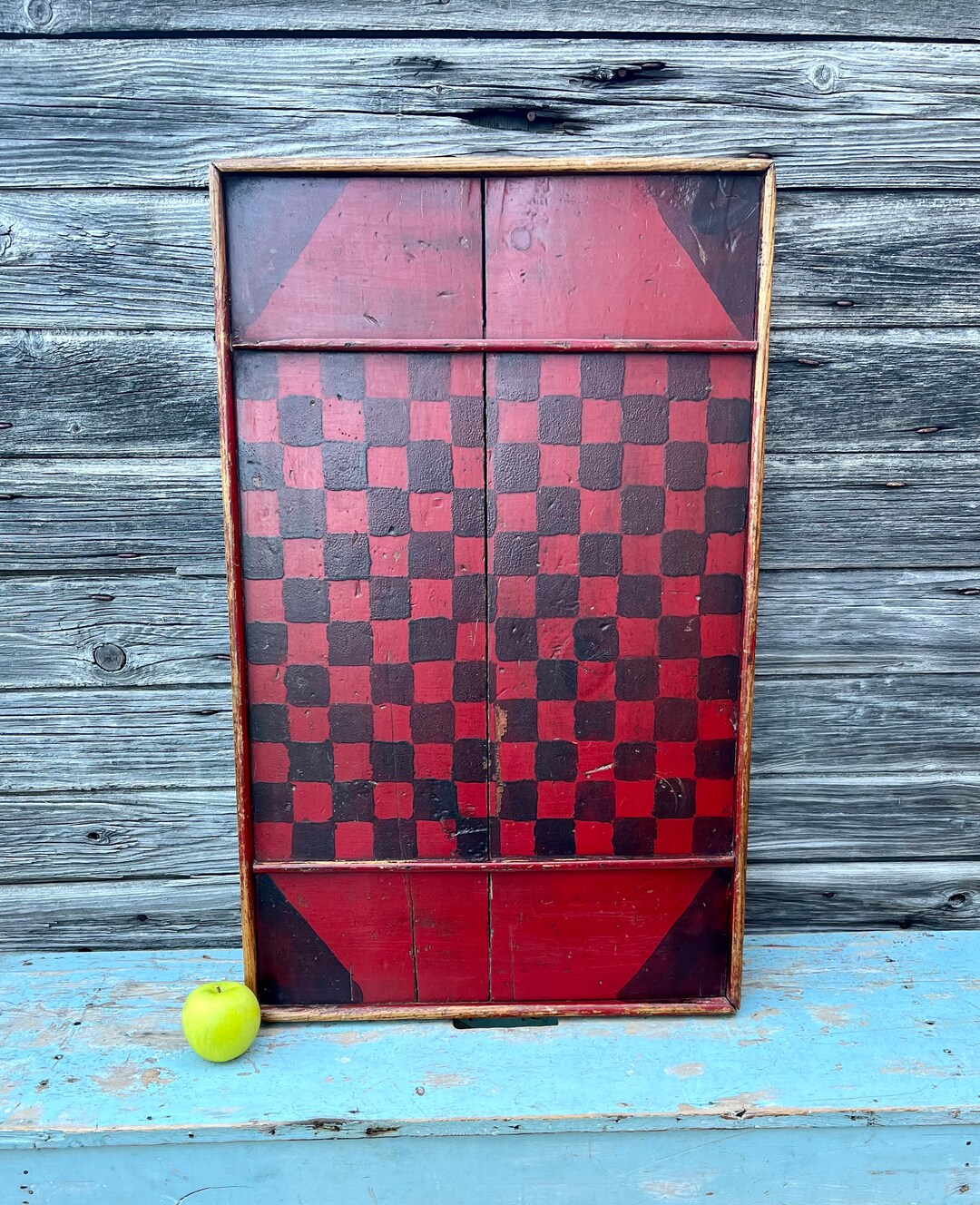 Antique Primitive Quebec Wooden Game Board - Etsy