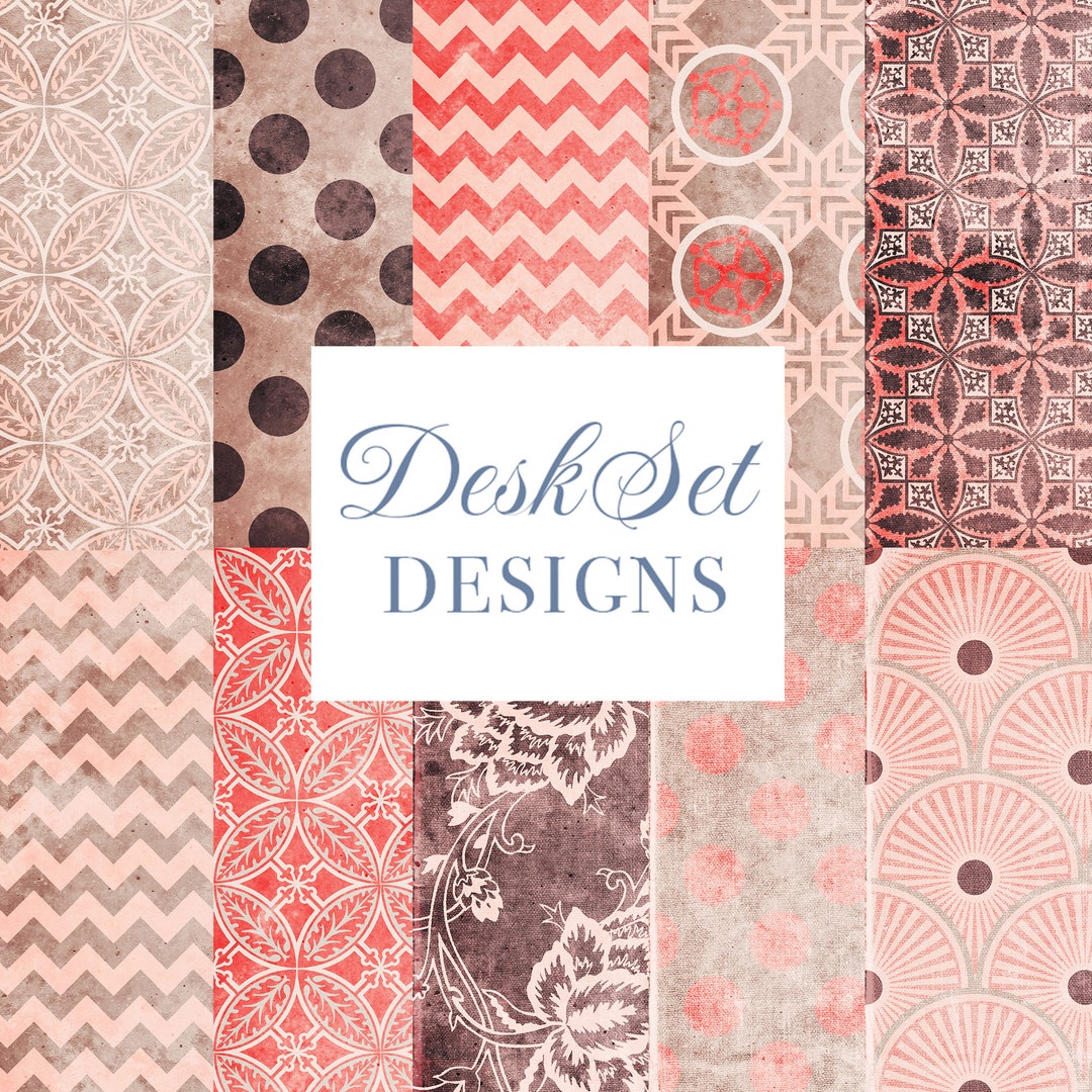 Digital Paper, Scrapbooking Paper, Brown Paper, Red Paper, Background ...