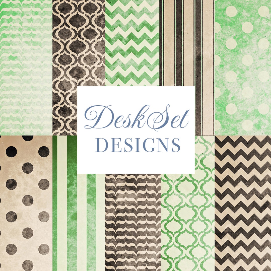 Orchard Digital Paper, Scrapbooking Paper, Digital Paper, Green, Brown ...