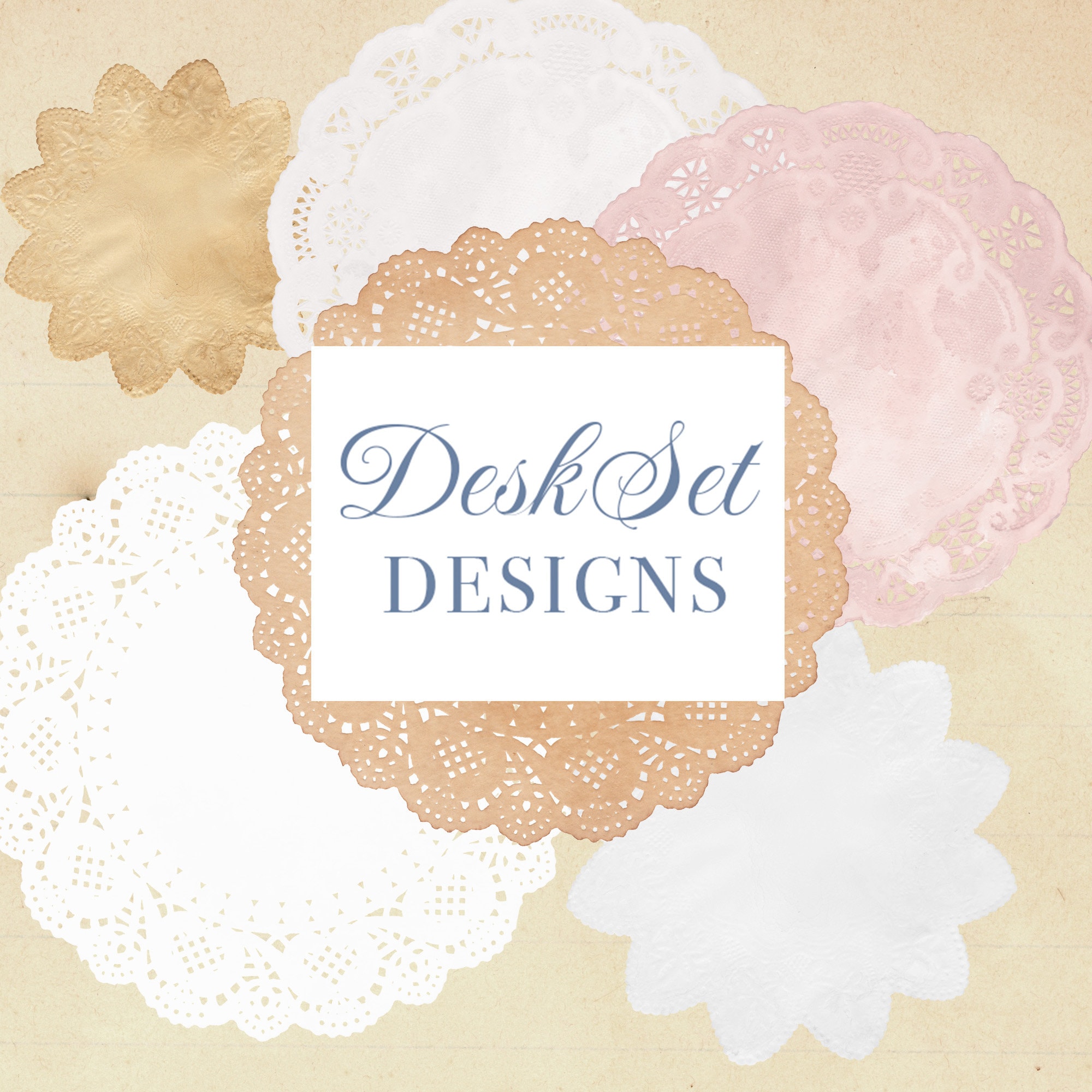 Paper Doilies, Vintage Paper Doilies, Doilies Clipart, Paper Doilies ...