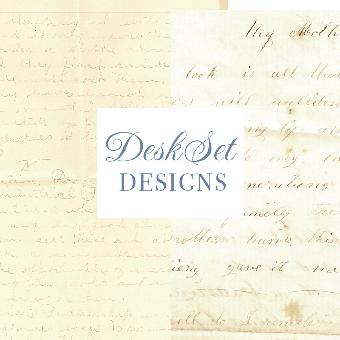 Vintage Script Papers,old Handwriting Antique Script Ephemera,digital ...