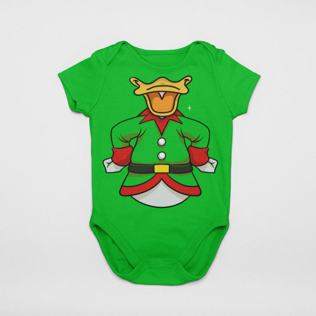 Baby Elf Cartoon Duck Christmas Costume Bodysuit | MNSSHP Costume ...