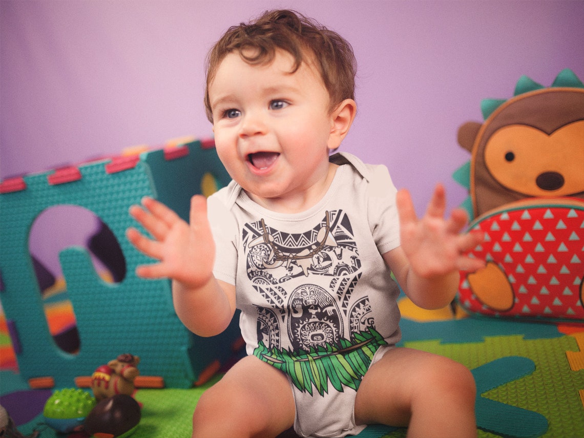 Baby Demigod Halloween Costume Bodysuit Baby Maui Superhero - Etsy