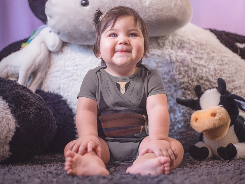 Baby Rey Halloween Costume Bodysuit Female Superhero | Etsy