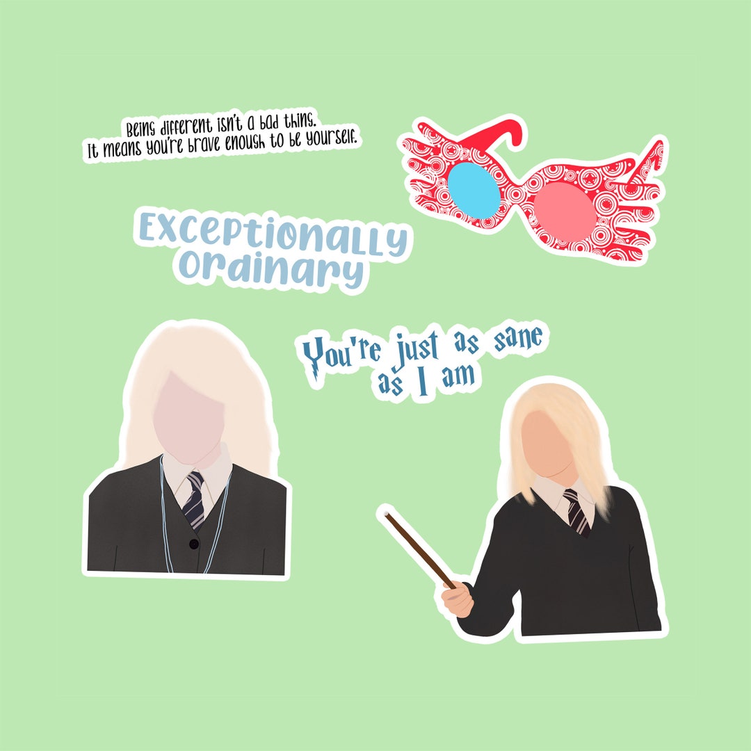 Luna L. Inspired Sticker Pack - 6 Piece - Premium Waterproof Paper ...