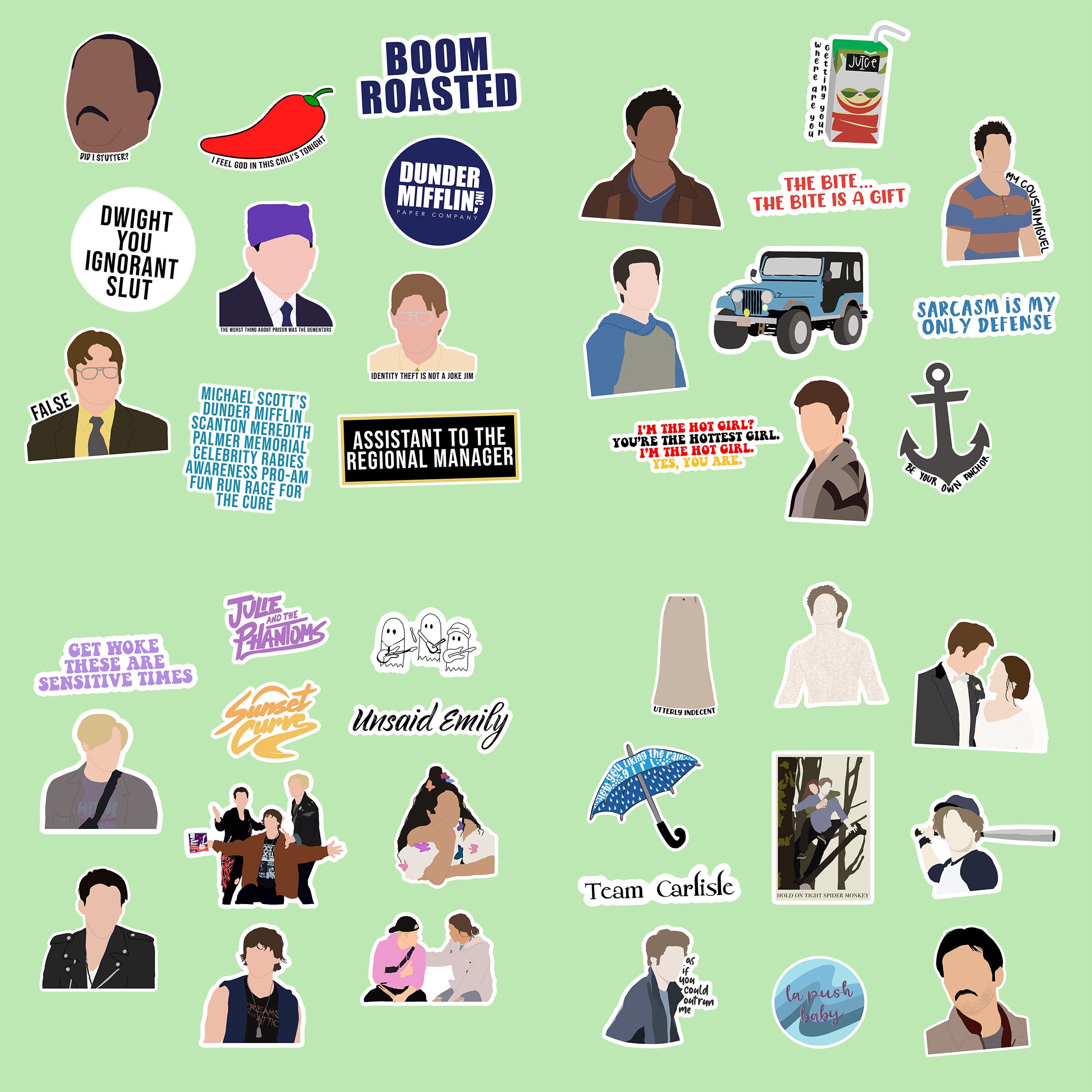 Custom Sticker Pack - 10 Piece - Premium Waterproof Paper - Matte - Etsy
