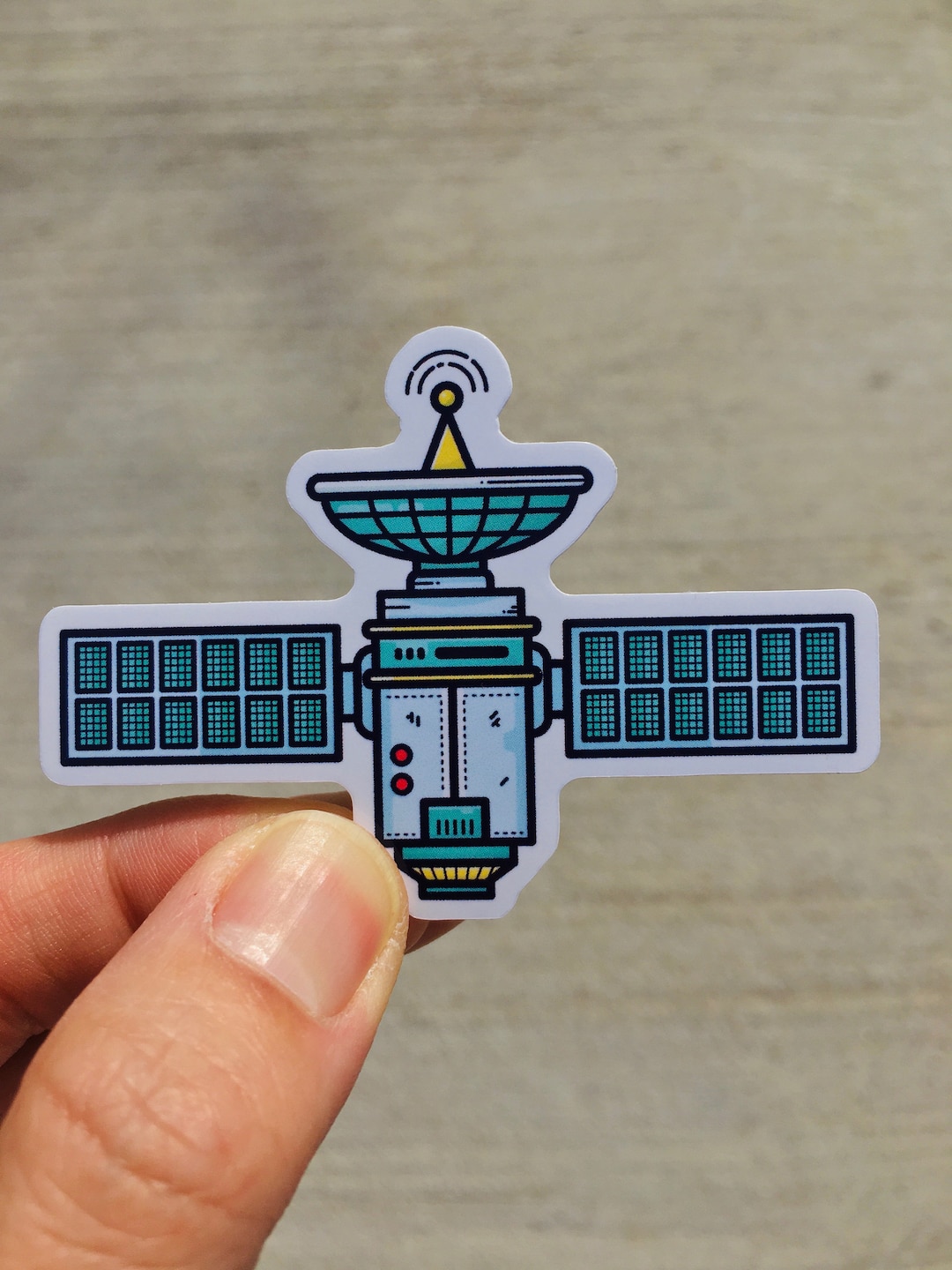 Satellite Sticker | Satellite Laptop Sticker | Space Sticker | Laptop ...