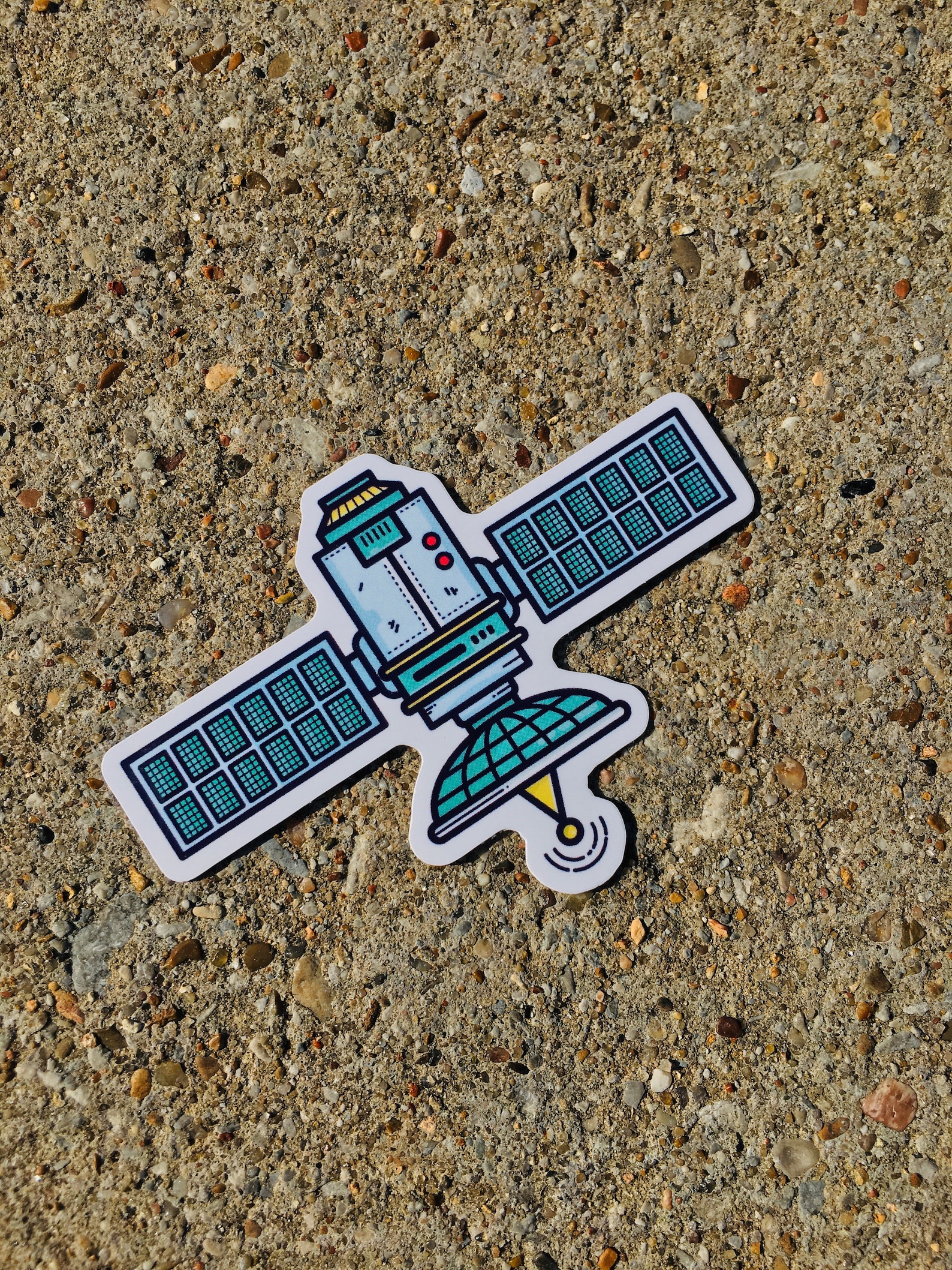 Satellite Sticker Satellite Laptop Sticker Space Sticker - Etsy
