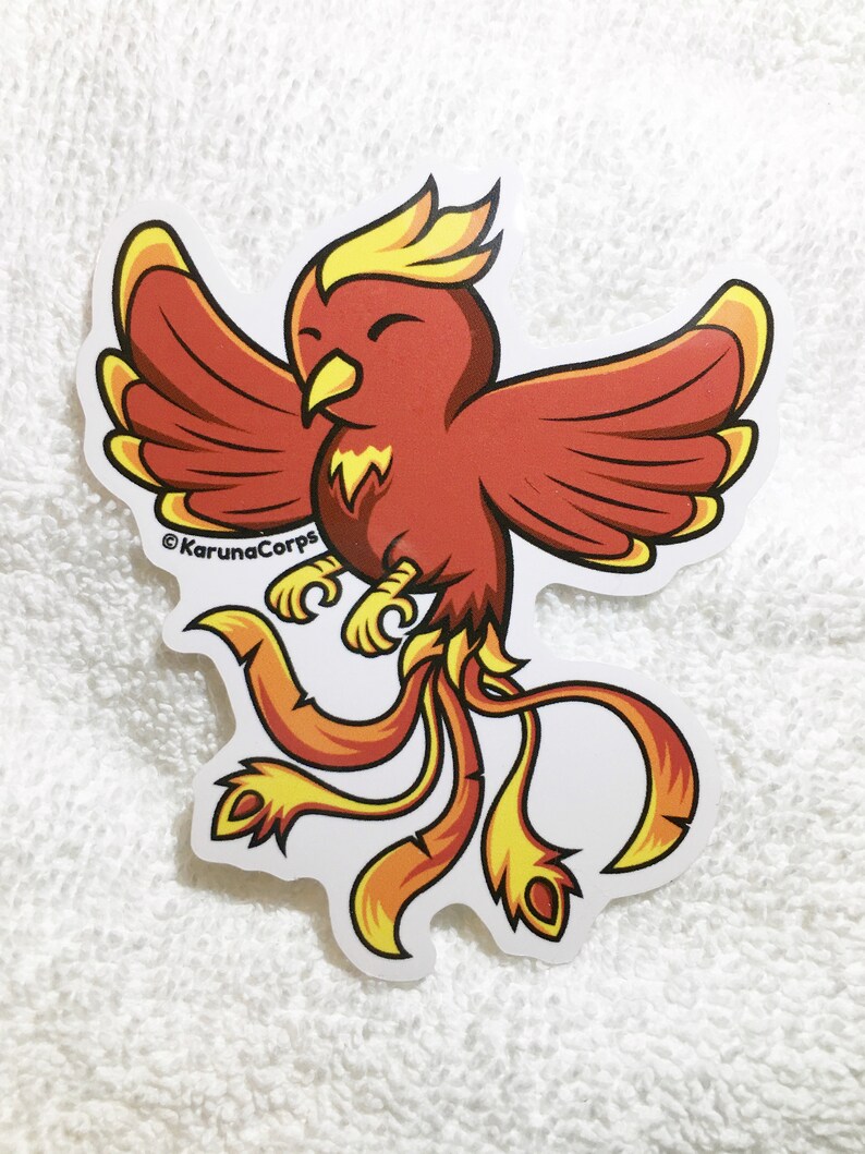 Cute Phoenix 2nd Sticker Phoenix Decal Phoenix Laptop | Etsy