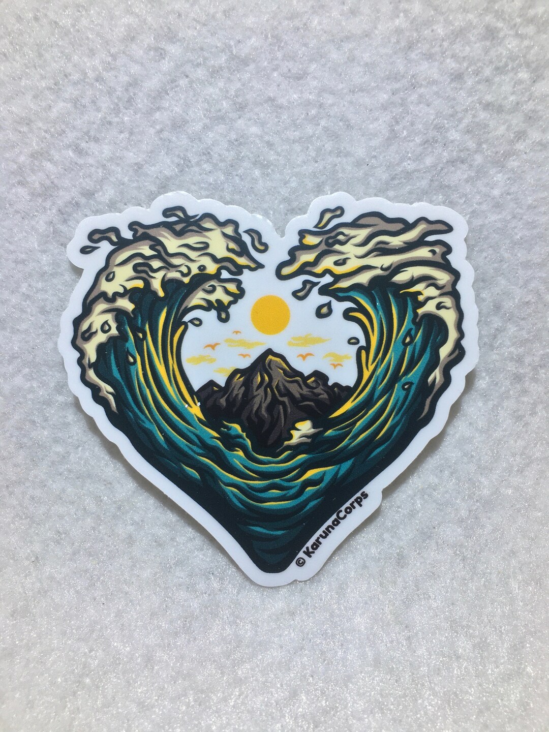 Travel Sticker Ocean Waves Decal Nature Sticker Stationery Journaling ...